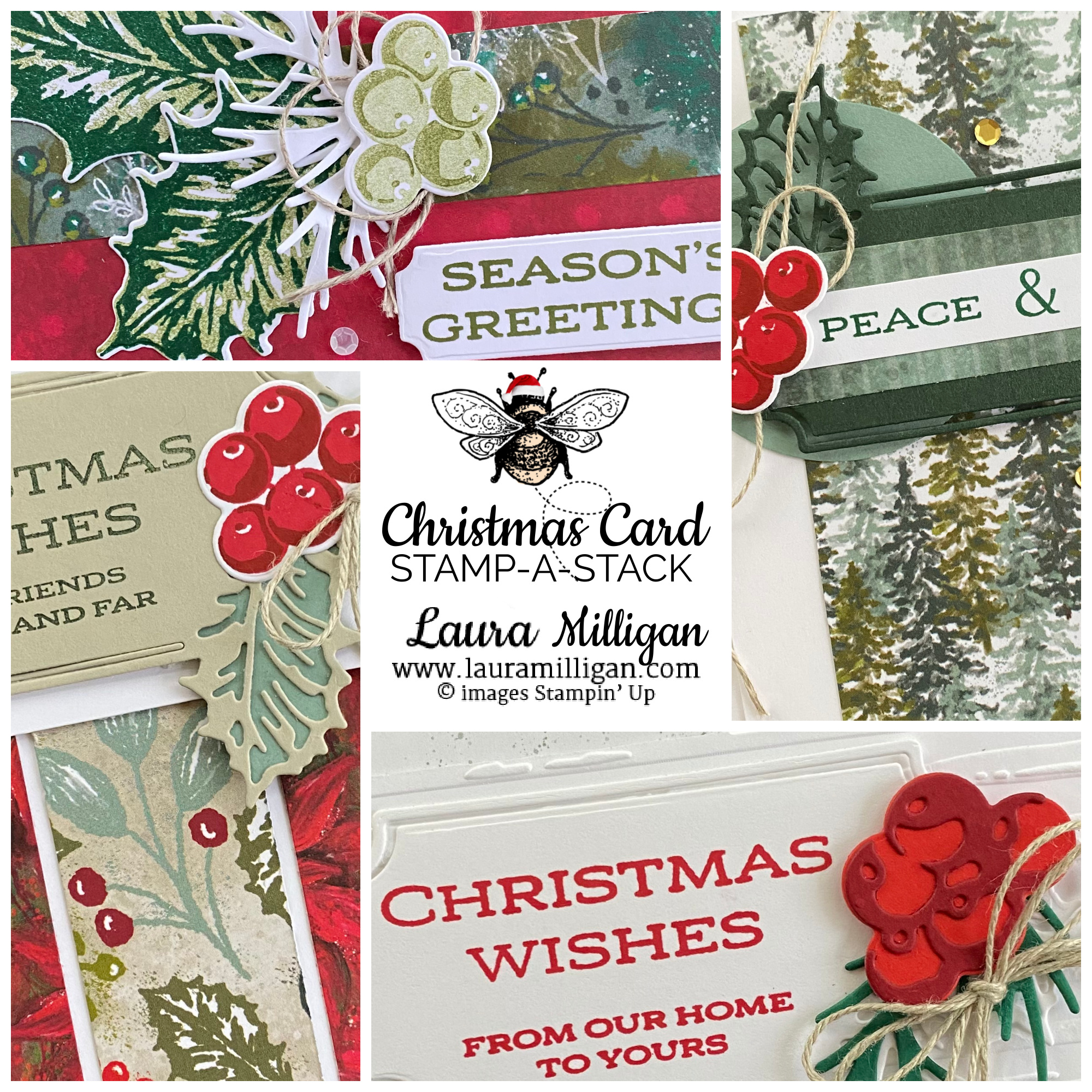 Christmas Card Stamp a Stack To Go - LauraMilligan