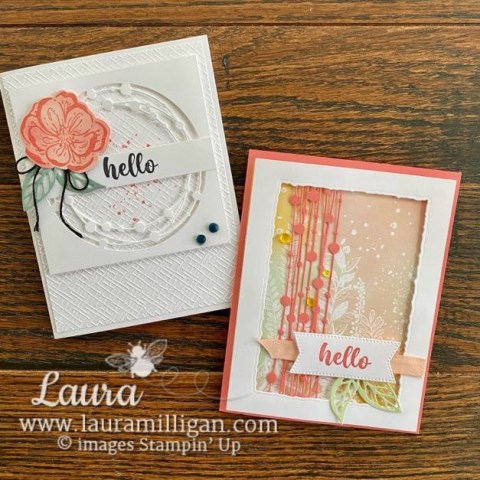 Video Tutorial - Gorgeous Cards with Hello Irresistible Suite by Stampin' Up! - LauraMilligan