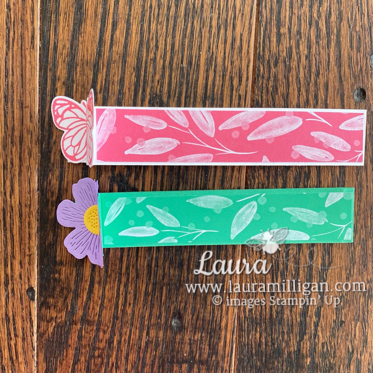 4 Easy & Cheerful Bookmarks from My Latest Facebook Live - LauraMilligan